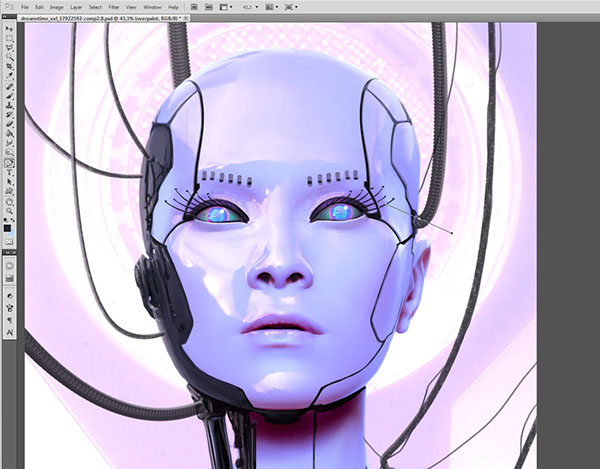 Cyborg Tutorial For Advanced Photoshop Magazine ~ The Art of Fantasio