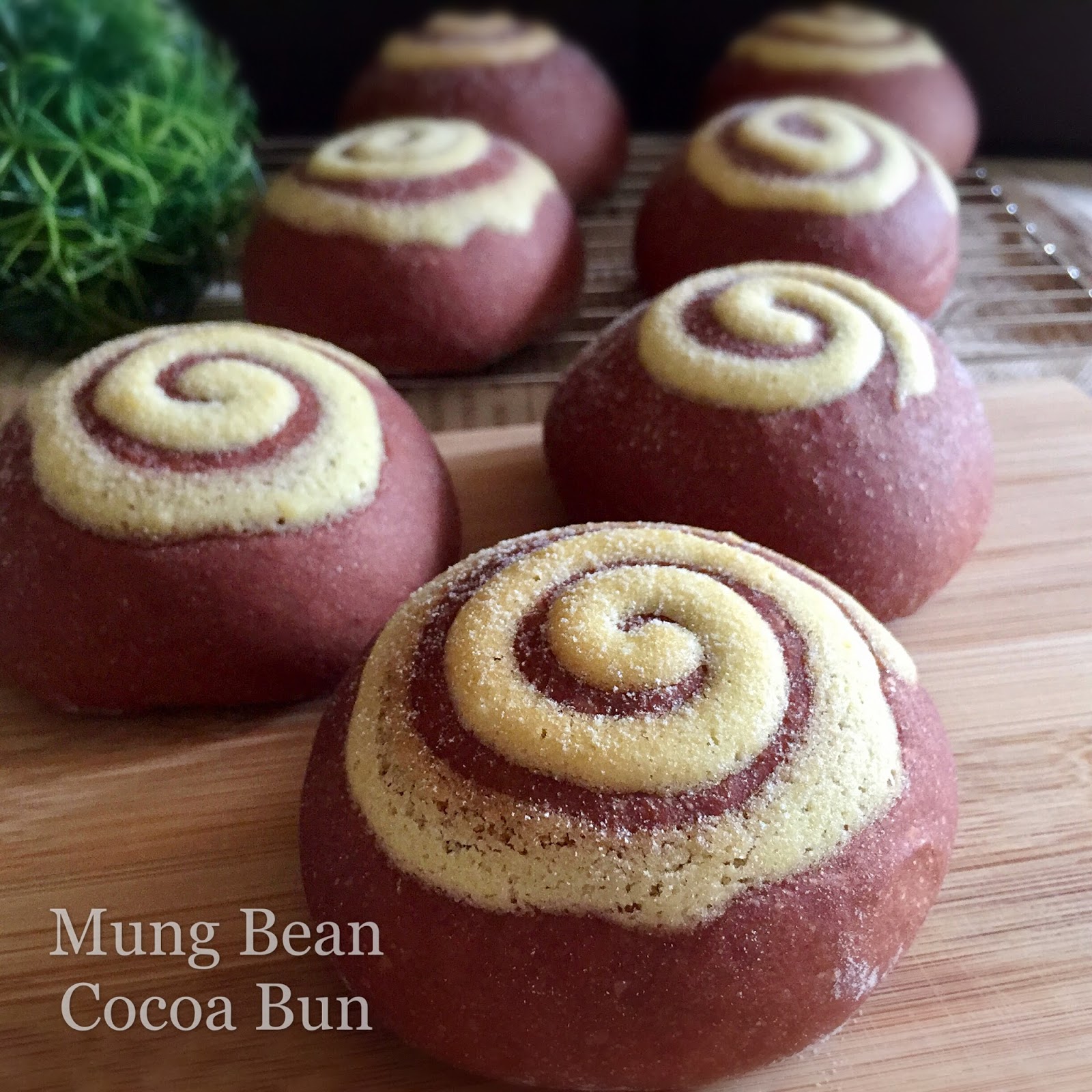 My Mind Patch: Mung Bean Cocoa Bun 奶油绿豆沙可可面包