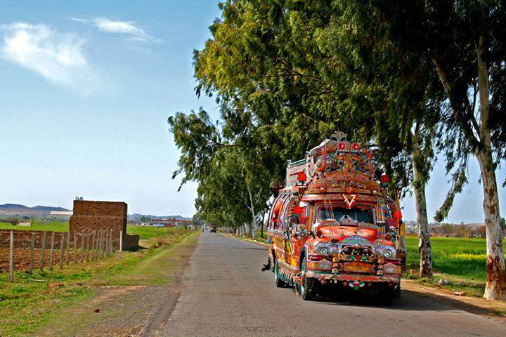 Colorful bus in Pakistan