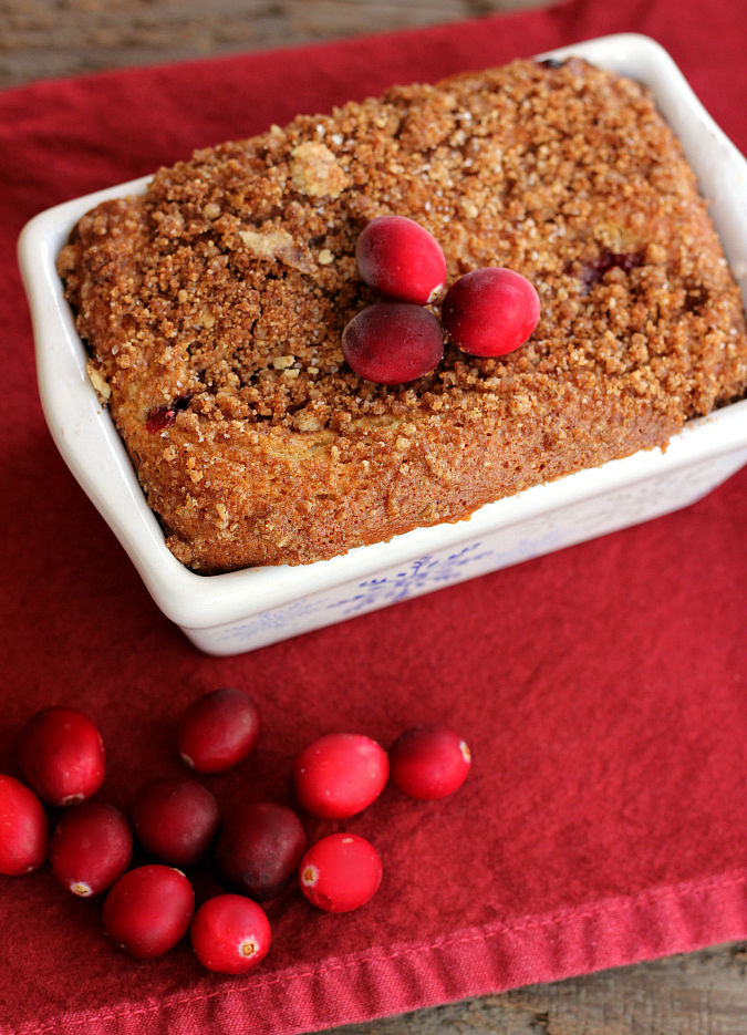 love, laurie: mini cranberry coffee cake loaves