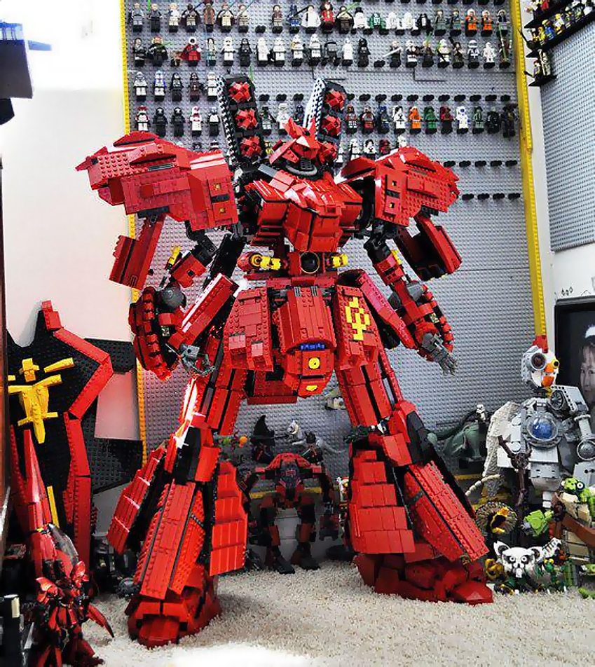GUNDAM GUY: Gundam x LEGO: MSN-04 Sazabi