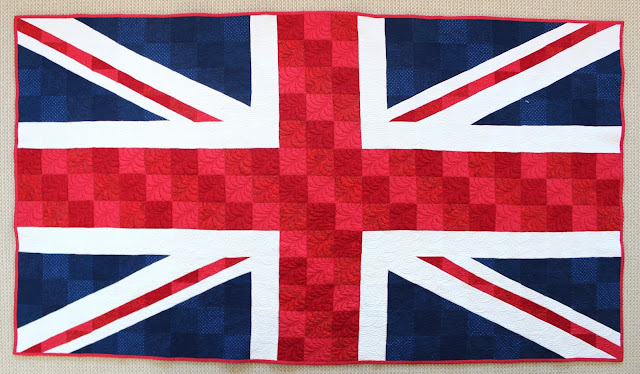 Rachael Rabbit: Union Jack Patchwork Quilt
