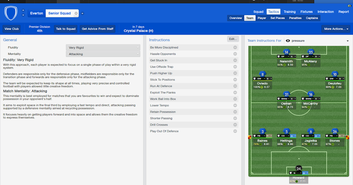 Football Manager 2014 Everton | Football Manager Blog | WONDERKIDS TACTICS