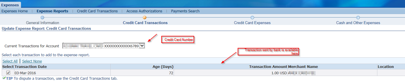 Oracle applications - Surendranath Subramani: Credit Card transaction ...
