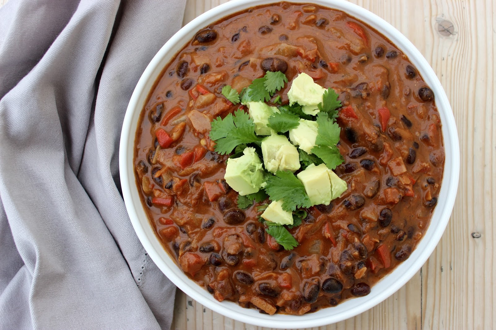 Black Bean Chilli | halo eats