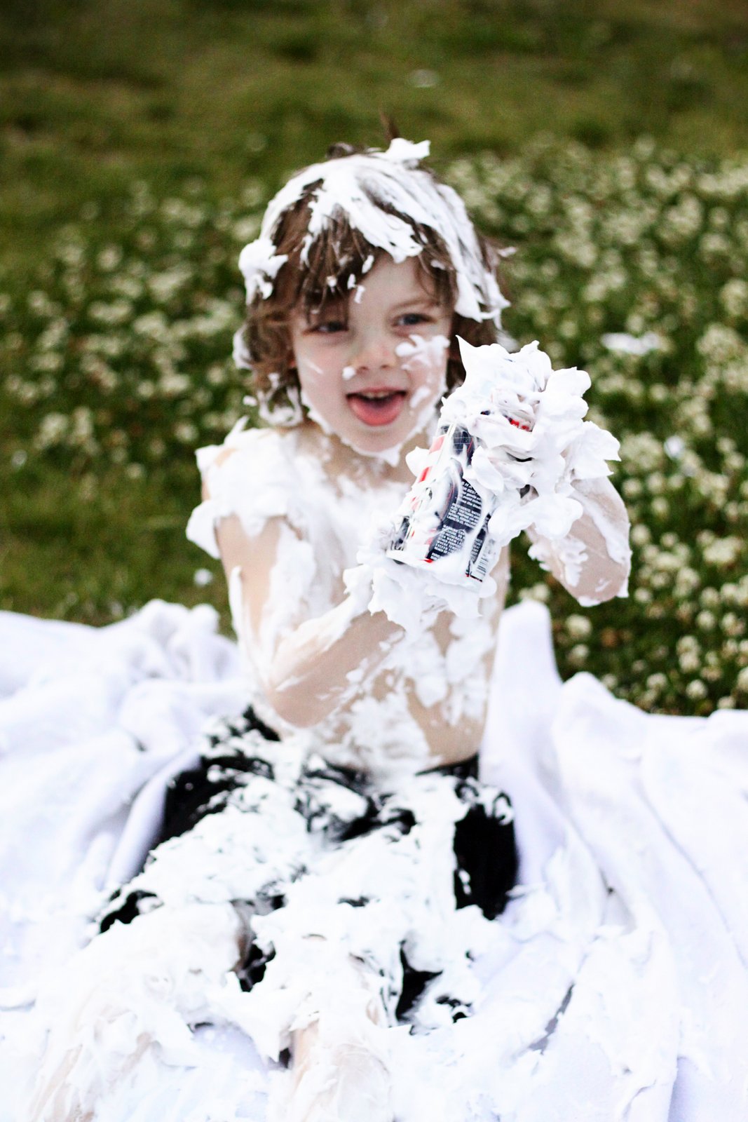 A Peakin To Our Lives: a shaving cream party!