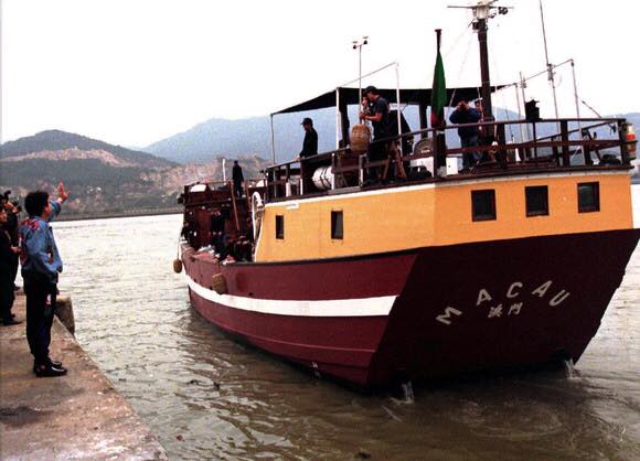 Macau Antigo: Lorcha Amasona: 1863