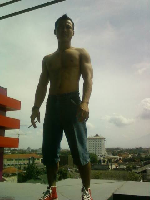 Cowok GYM 2017 pria Sixpack