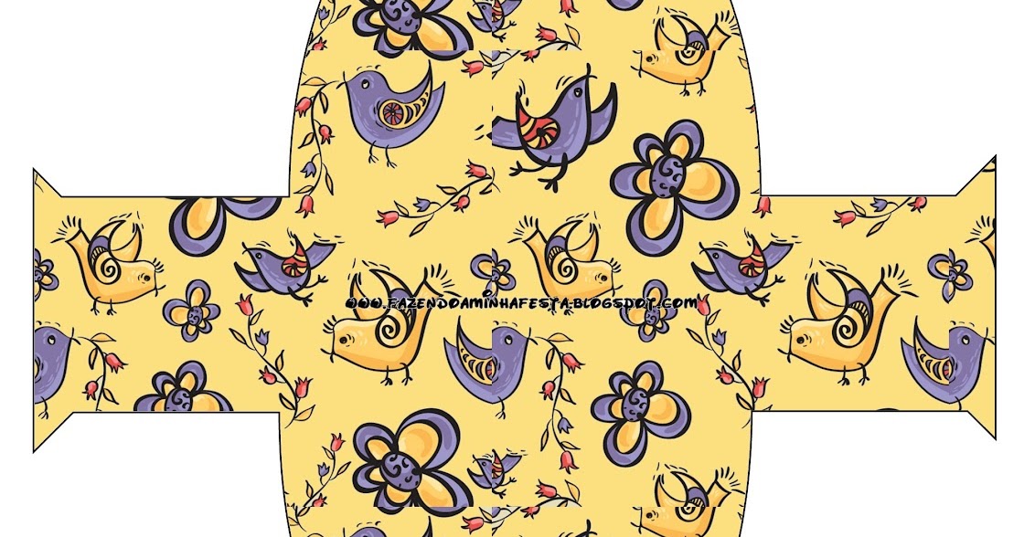 Purple Birds: Free Printable Boxes. - Oh My Fiesta! in english
