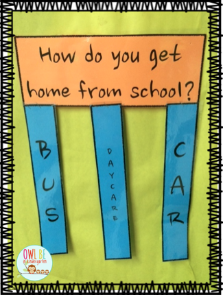 Owl Be in Kindergarten: Bright Ideas: How Do You Get Home?