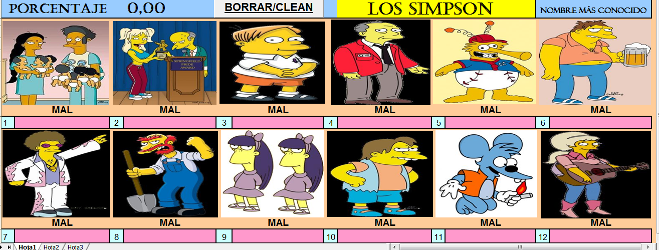 PERSONAJES DE LOS SIMPSON