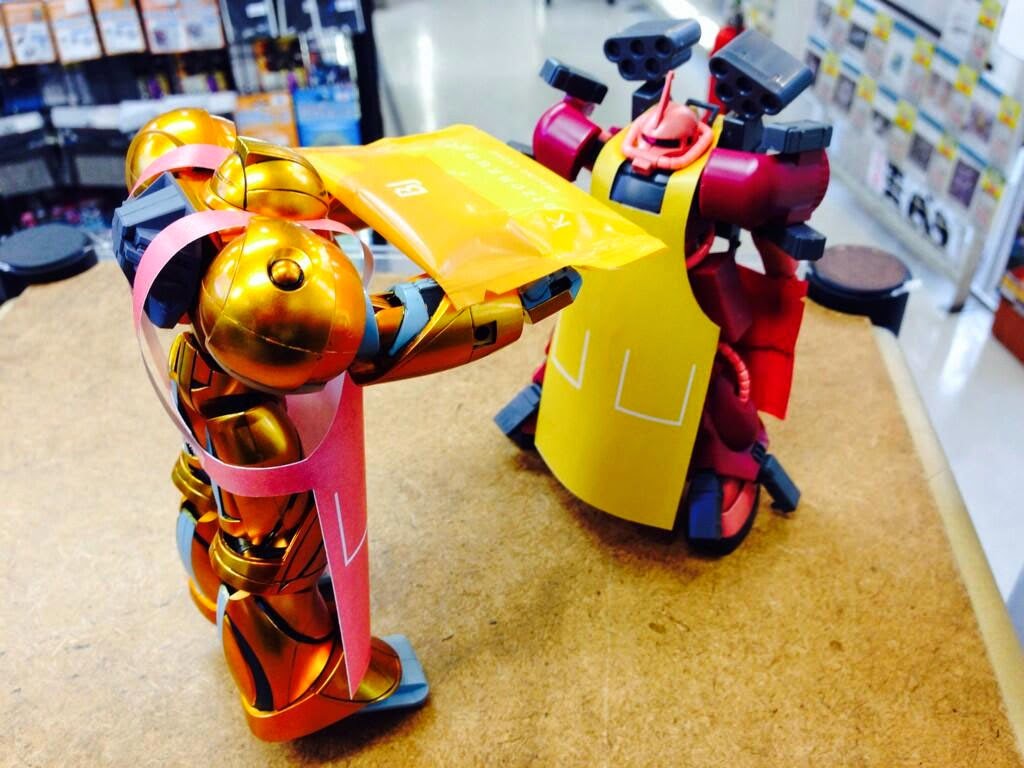 GUNDAM GUY: Gundam Funnies: Gundam Build Fighters Gunpla in Hobby Aprin ...