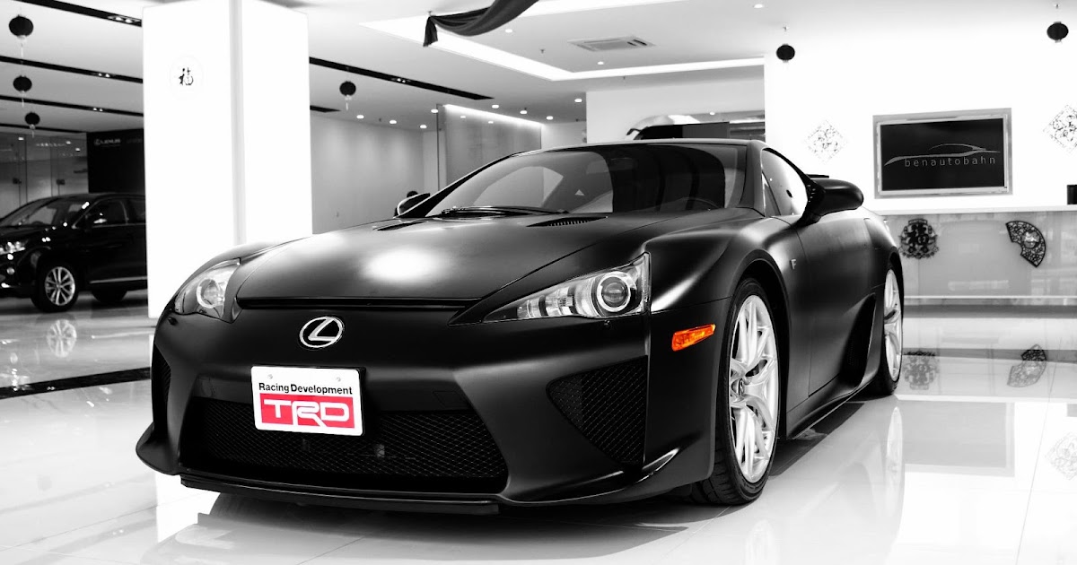 Matte Black Lexus LFA : ebeasts.com
