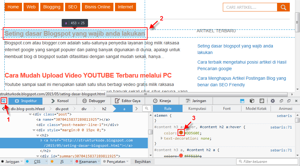 Trik Mendapatkan Kode Warna Html Dan Css Dengan Tepat