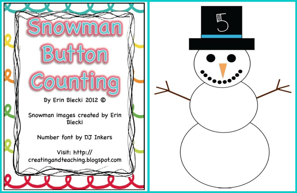 Chapel Hill Snippets: Counting Snowman Buttons---Low Tech and High Tech