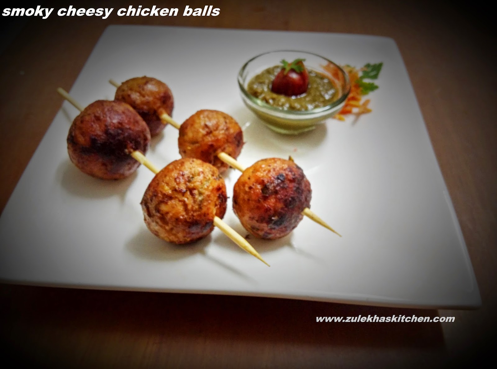 Recipe of smokey cheesy chicken balls