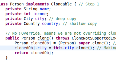 Java Cloning - Copy Constructor versus Cloning