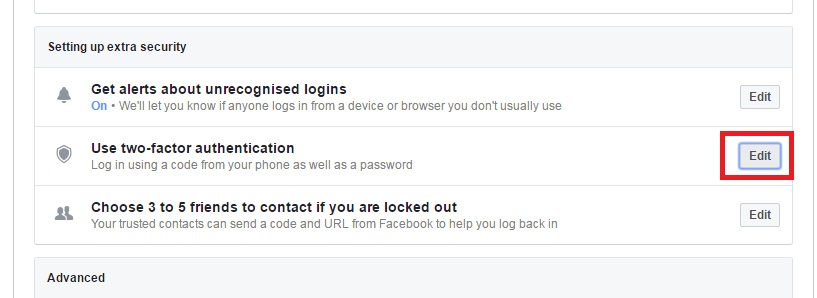 How To Enable Two Step Verification In Facebook ~ Tech Hunt