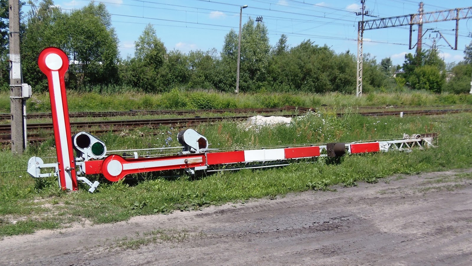 Kolej w Sieradzu: Semafory kształtowe na stacji Sieradz