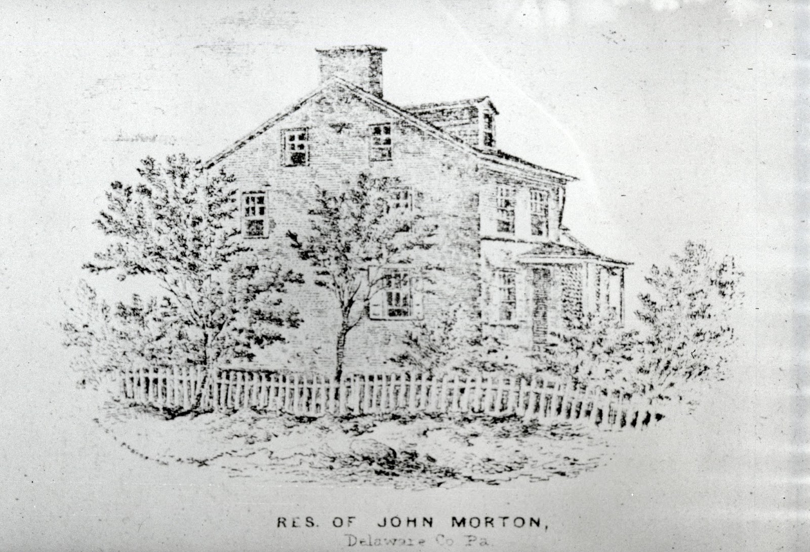 Colonial Plantation Drawing