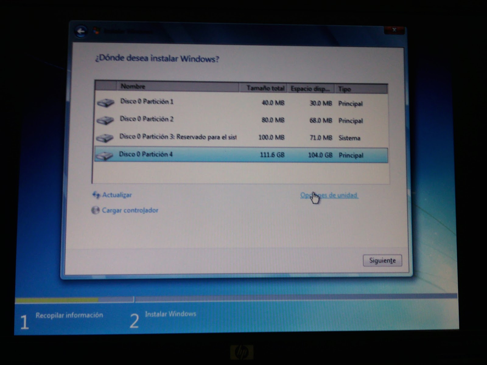 MANTENIMIENTOS DE EQUIPO DE COMPUTO : PRACTICA DE FORMATEO