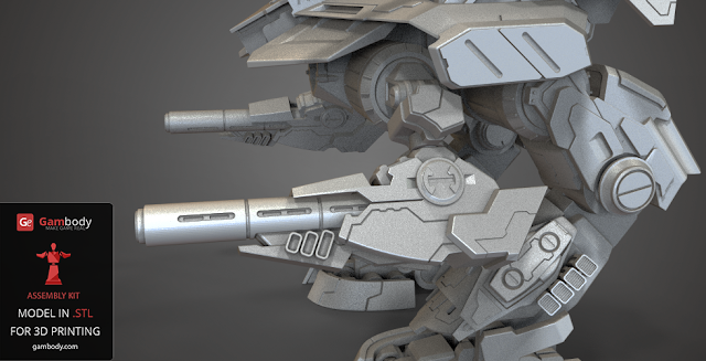 Omega BattleMech 3D Model | Assembly Figure | Nixon's 3D Models