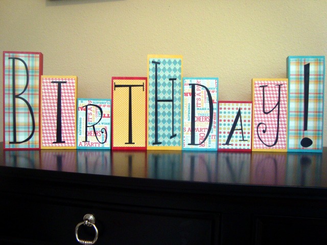 Christine's Favorite Things: Happy Birthday Blocks