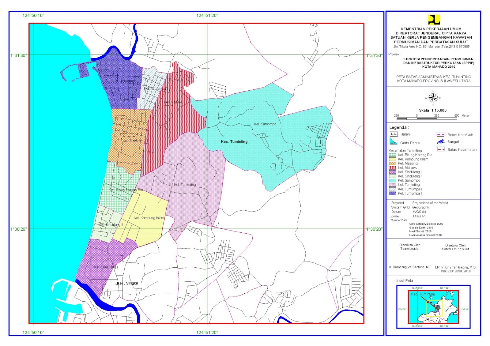 Kota Manado: Peta Manado dan Kawasannya