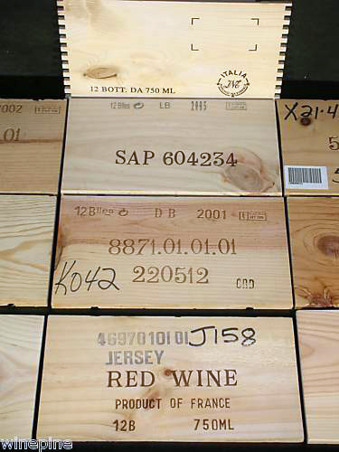 Wooden Wine Boxes & Wine Crates: Winery Branded Wine Box Panels (Classic)