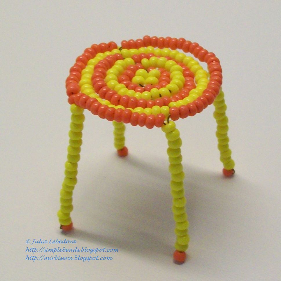 Beading for the very beginners: Beaded table