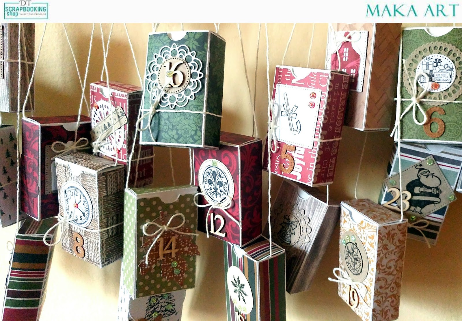 My journey through the mixed media world...: Advent calendar