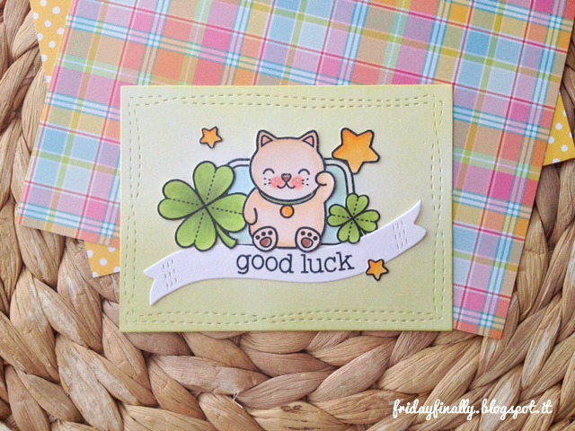 franci friday finally: "Good luck" cute mini cards feat. Lawn Fawn!