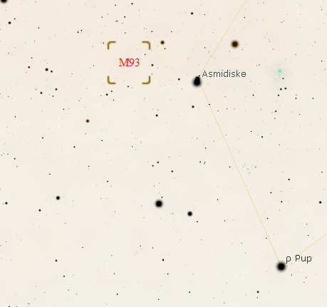 Dibujos en la Noche: Messier 93