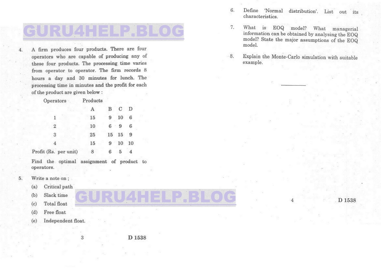 MBA FIRST YEAR DEC 2013- QUESTION PAPER- BHARATHIYAR UNIVERSITY ...