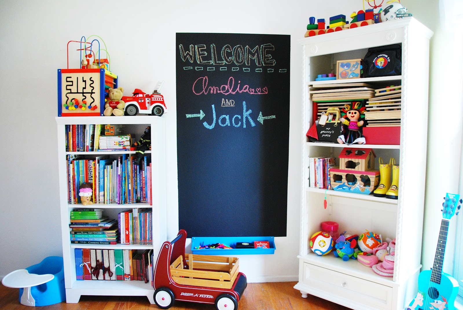 a shine machine: Catch-All Room Turned Playroom