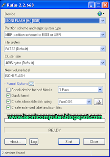 Rufus Terbaru versi 2.2.668 - iSONI Computer