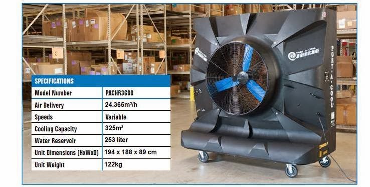 Port-A-Cool JetStream Evaporative Cooler: Hurricane 3600