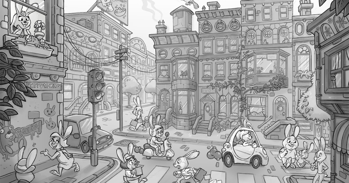 Learning drawing principles: street