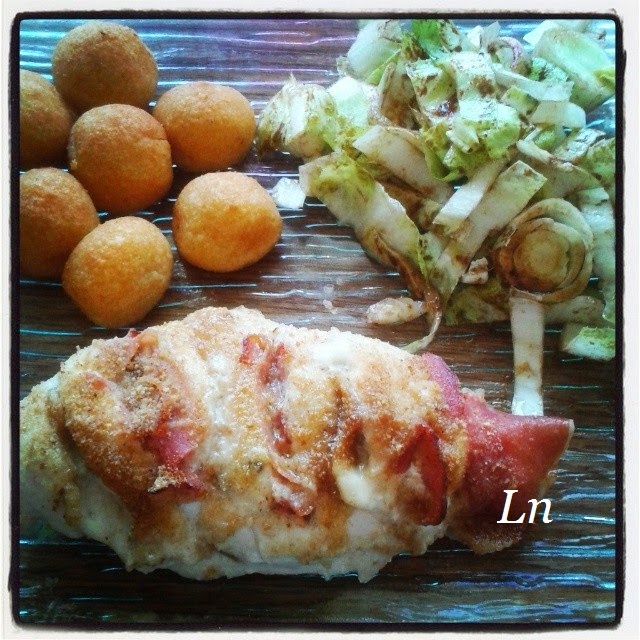 Keskonmangemaman Filets De Poulet Au Roquefort Et Jambon Cru