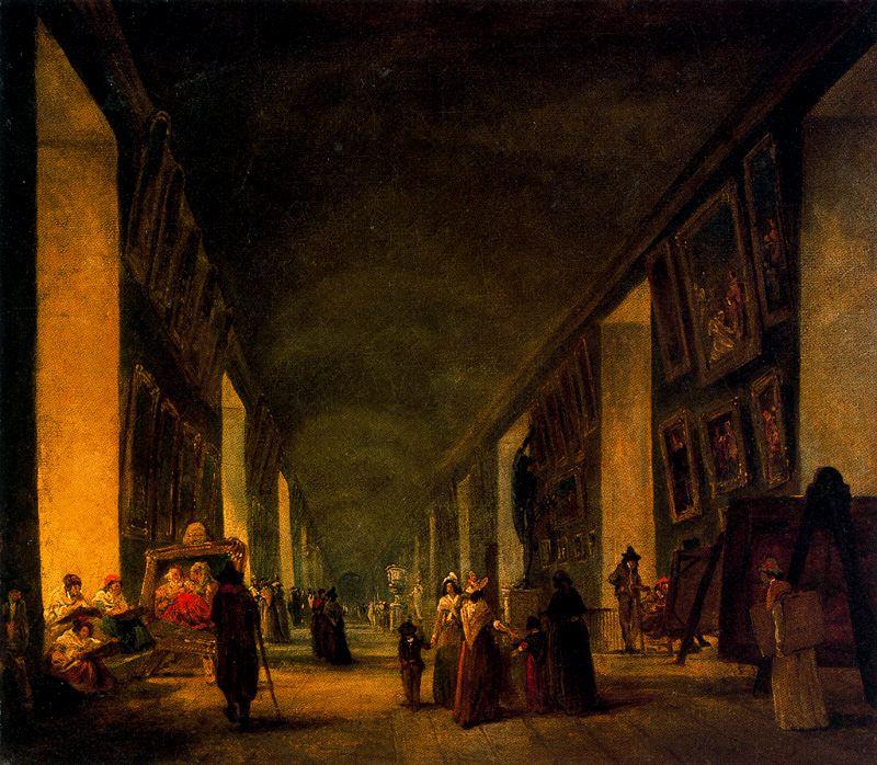 Hubert Robert | The Grande Galerie of the Louvre | Tutt'Art@ | Pittura ...