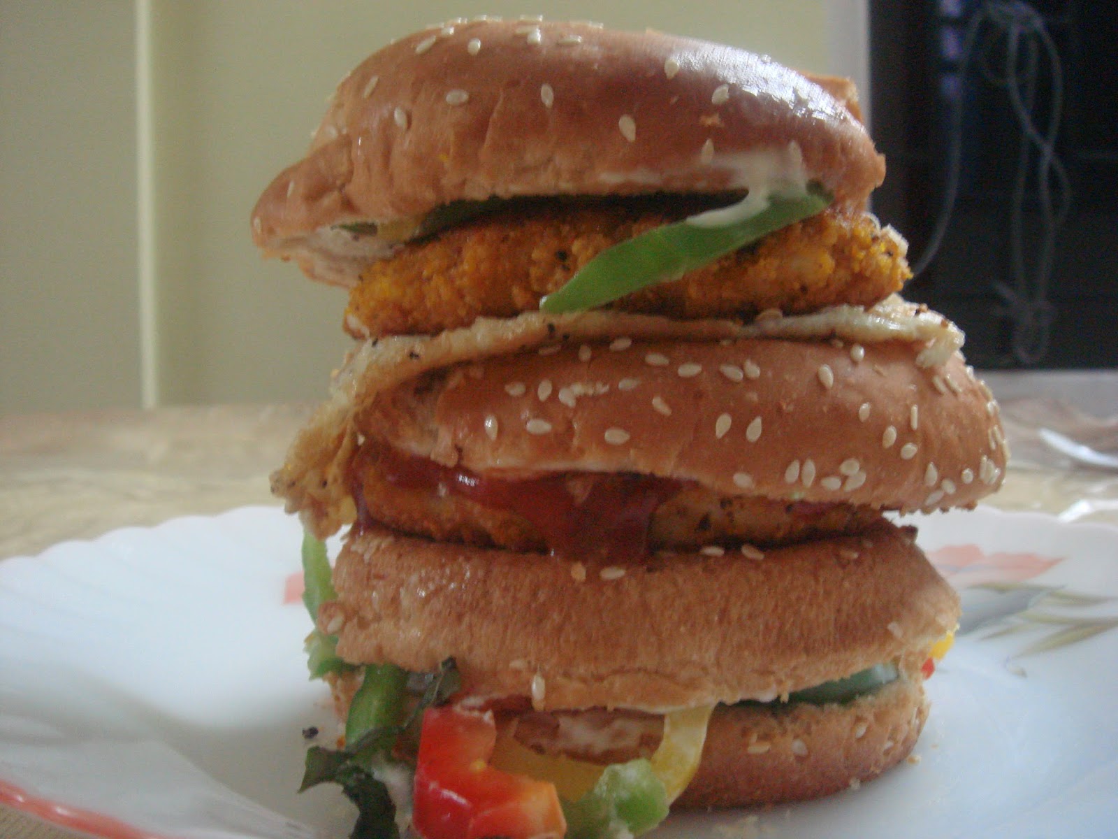 Flavors & Spices of India: Recipe Of King Size Burger