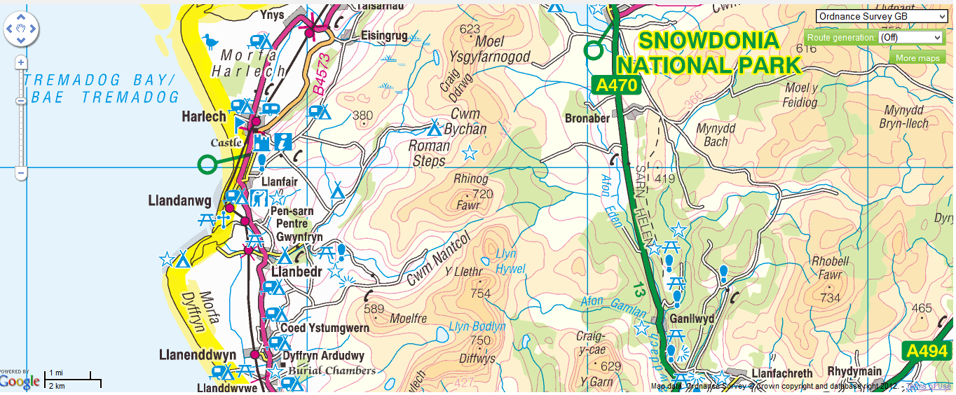 Rhinogs Map