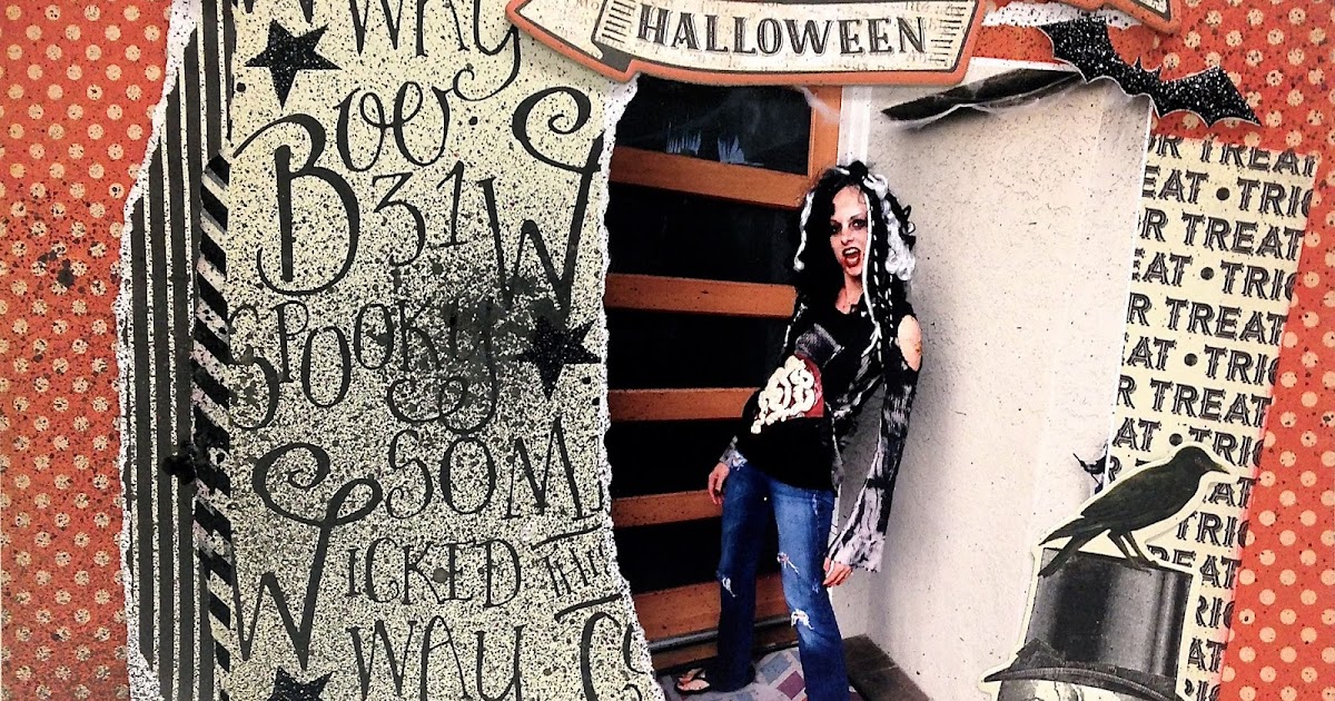 FotoBella: Something Wicked Layout Tutorial