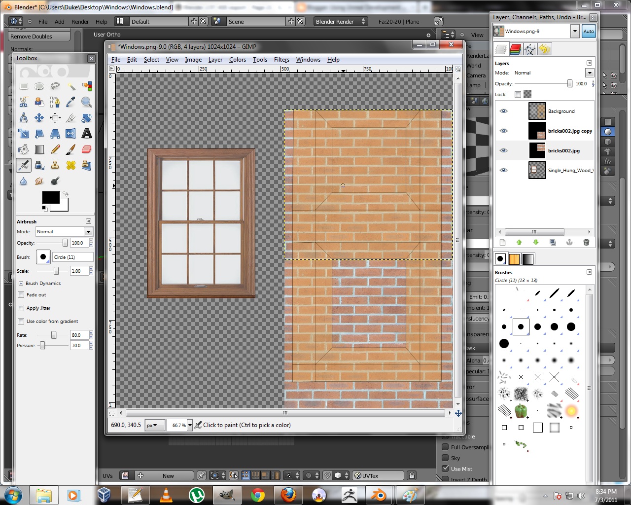 Blender Low Poly Window Texturing & Unwrap