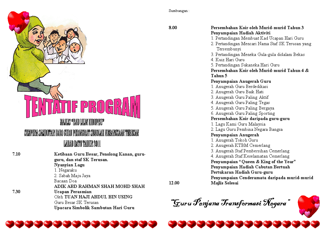 Hasbunallah wa Ni'mal Wakil: BUKU PROGRAM @ PAMPLET TAHUN 2011