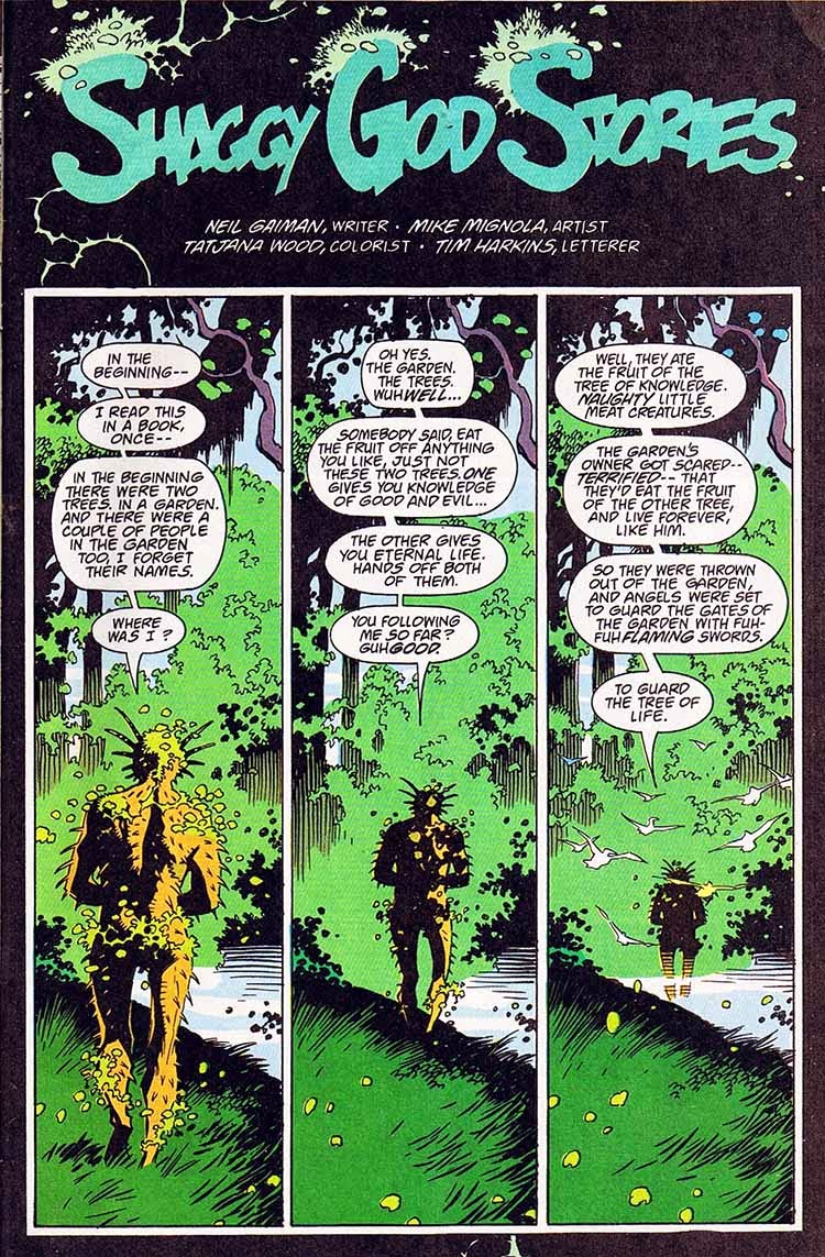 The Great Comic Book Heroes: Mike Mignola's Swamp Thing Annual pages