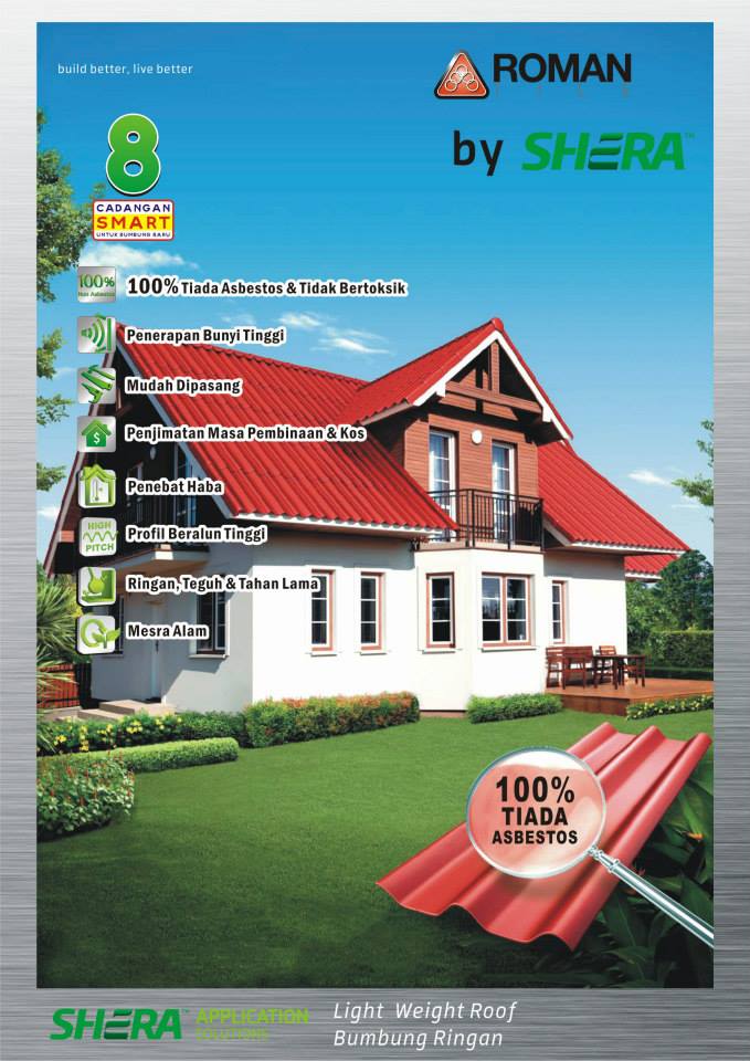 KOS DAN BAHAN BINAAN MALAYSIA: RUMAH DENGAN HIASAN SHERA BOARD