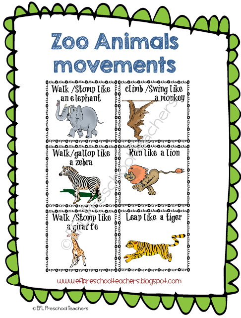 ESL/EFL Preschool Teachers: Zoo Animal Theme for the Kindergarten ELL
