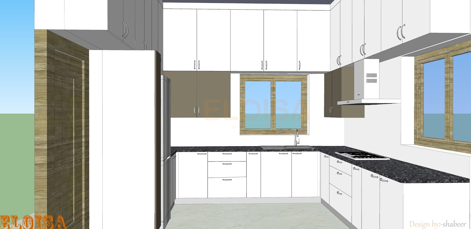 MODULAR KITCHEN (SKETCHUP)
