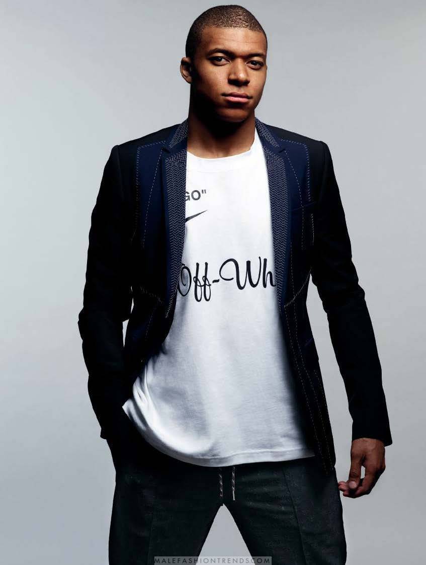 Kylian Mbappé para L'Officiel Hommes Paris por Satoshi Saïsuka